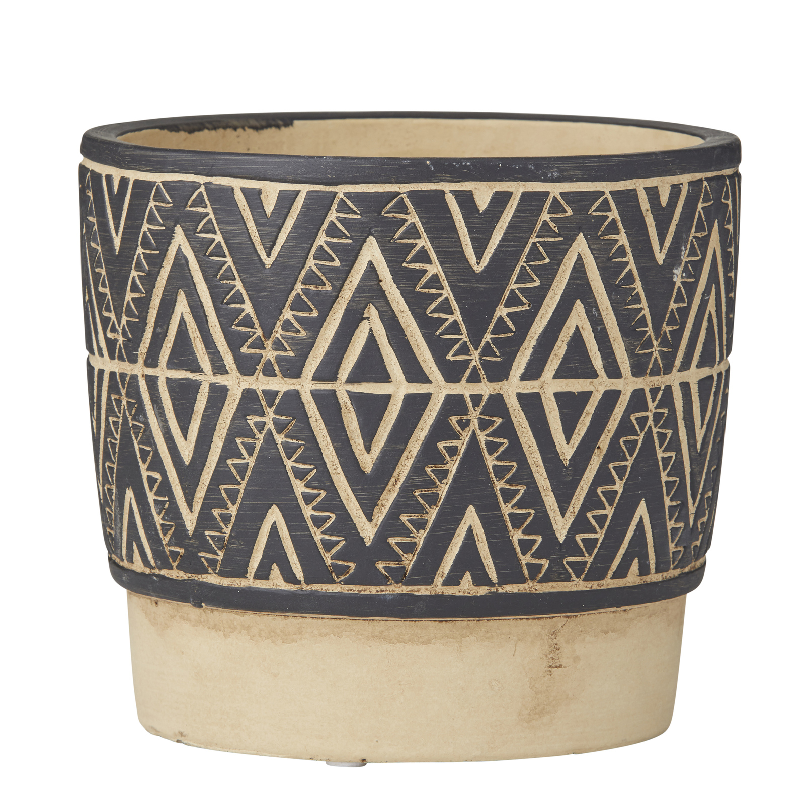 Dakota Pot 17x17x16cm Black Constructed from cement. Decorate your ...