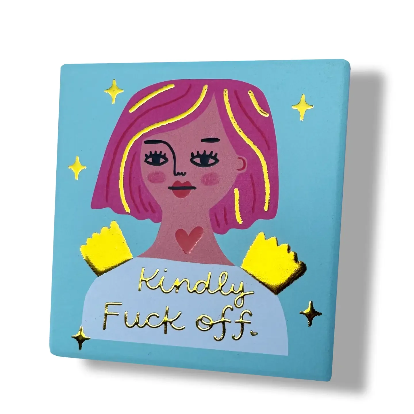 Kindly Fuck Off Deluxe Ceramic Coaster | Gifts > Eclectic Gifts; New ...