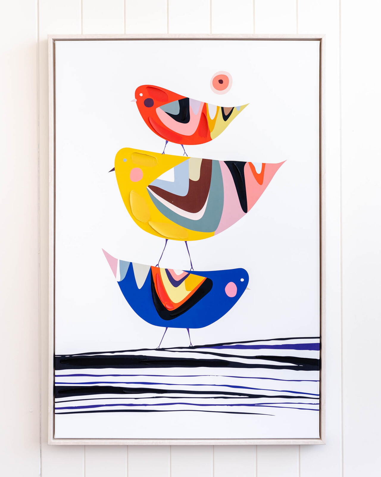 Artist Lab - Rachel Lee - Family Tree Framed Canvas - 62x92cm ...