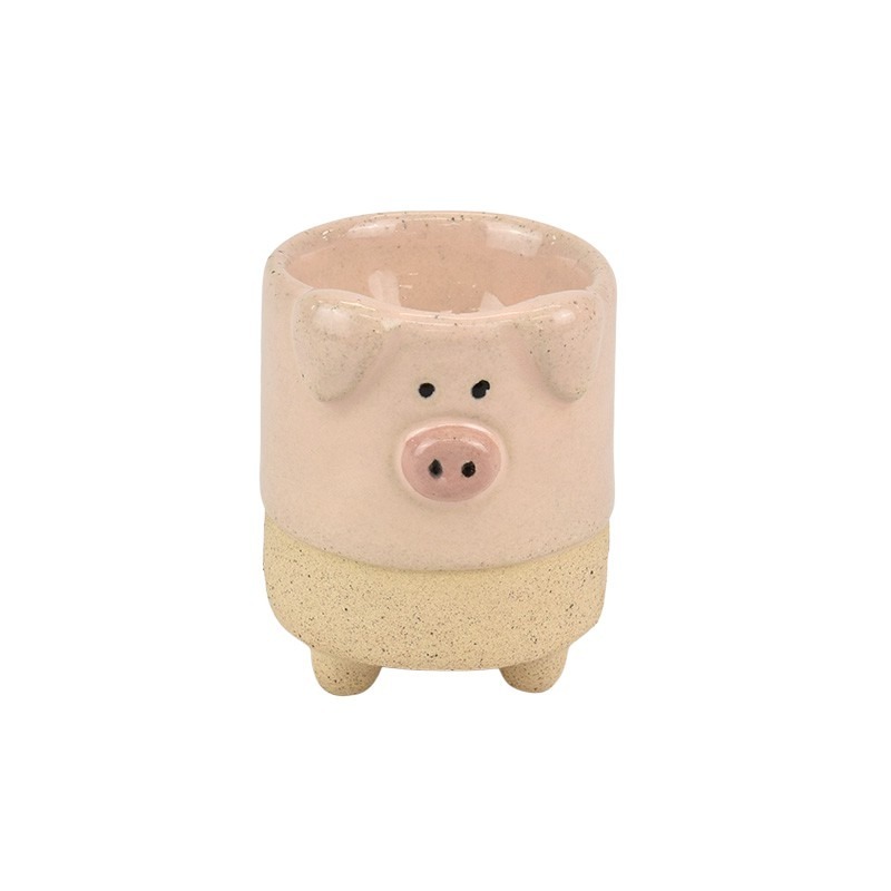 Primrose Pig Cer Egg Cup 6x6.5cm Pink